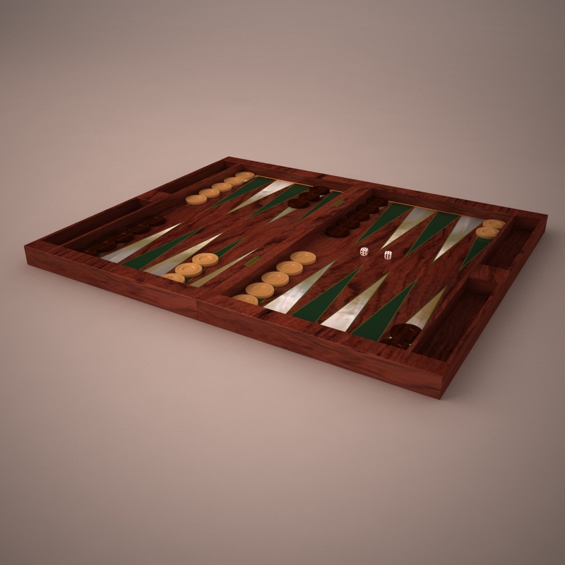 3d model backgammon