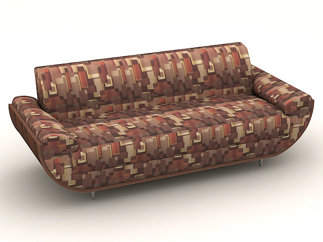 checked sofaa 3d 3ds