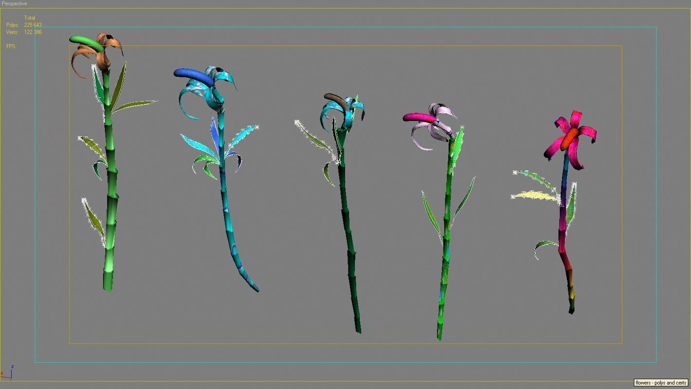 free flowers lily 3d model