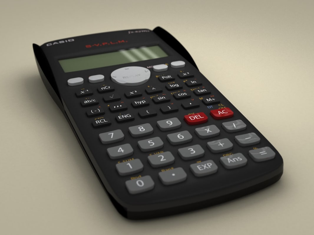 casio scientific calculator 3d c4d