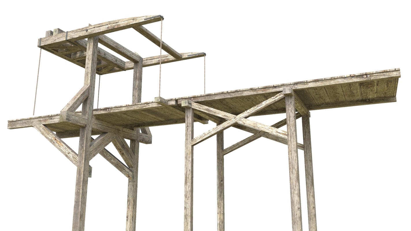 medieval drawbridge 3d model