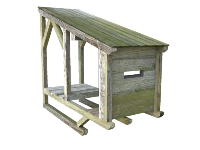 castle hoarding section 3d 3ds