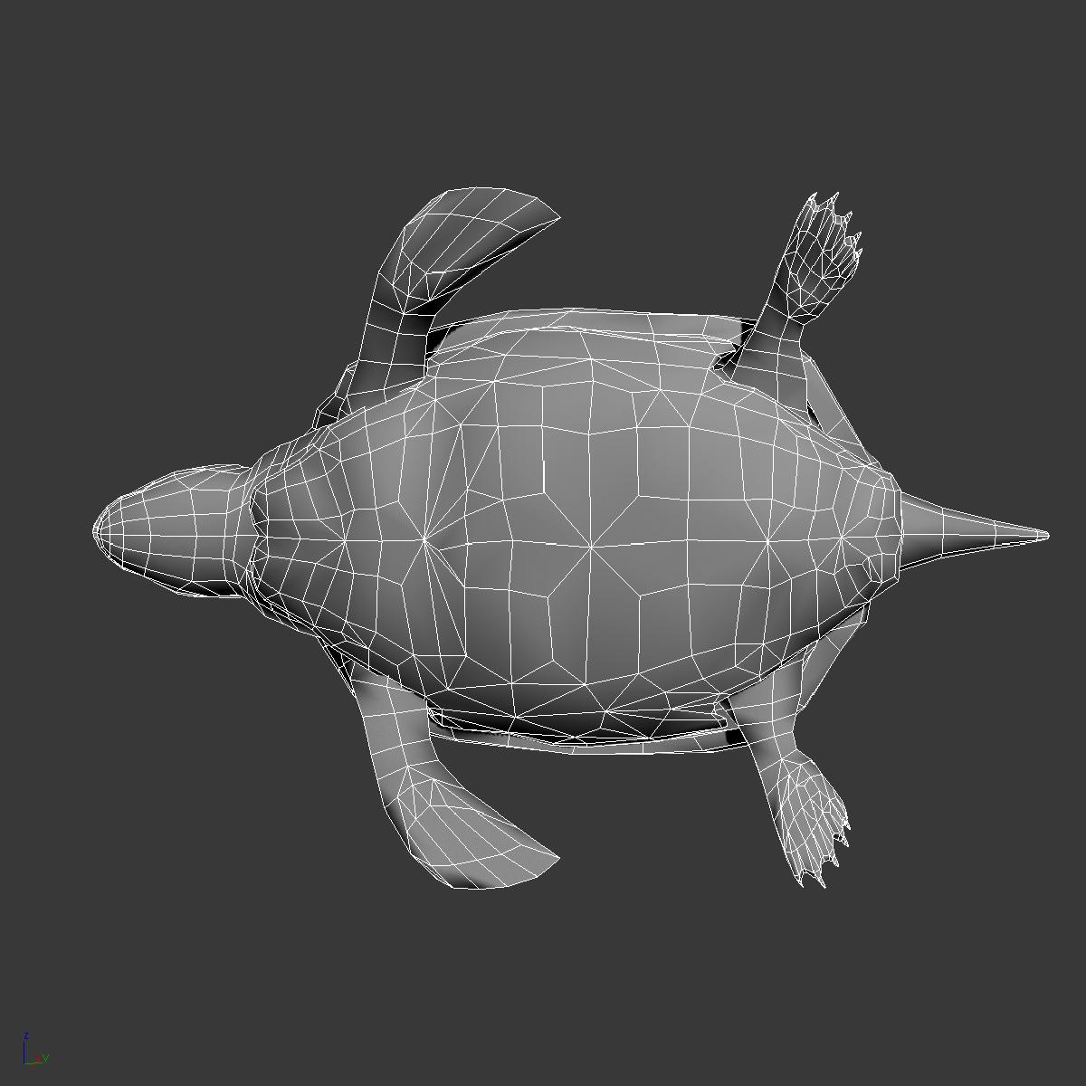3d generic turtle swim