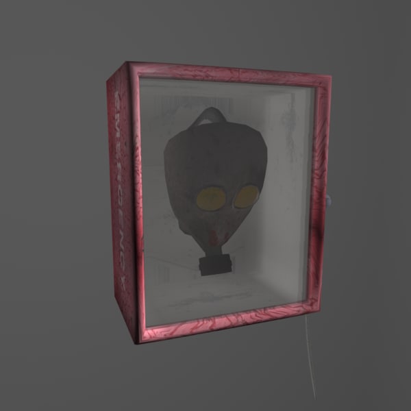 3d model pack emergency box gas mask