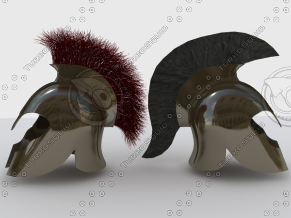 greek soldier helmet 3d max