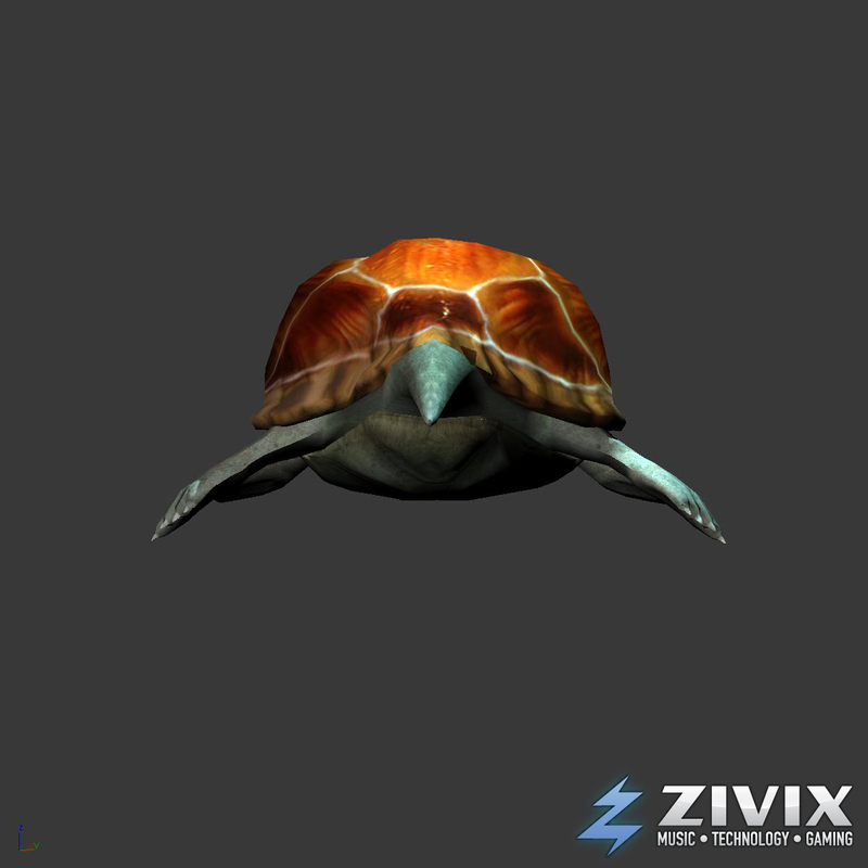 3d generic turtle swim