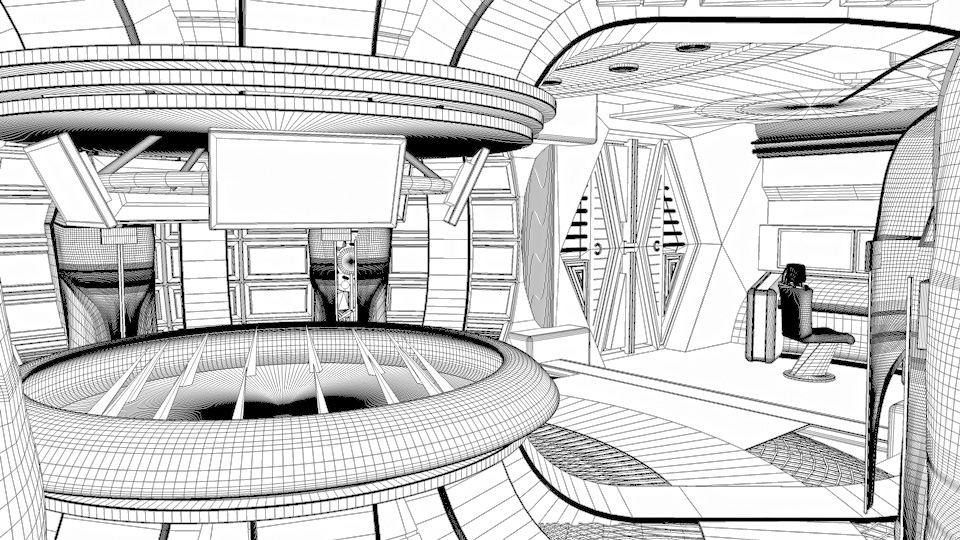 futuristic stasis chamber 3d model