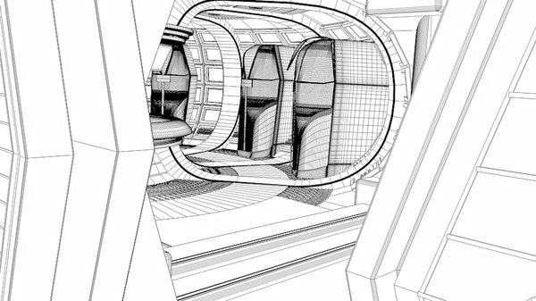 futuristic stasis chamber 3d model