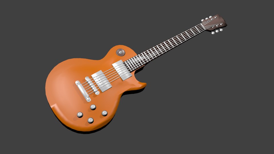 Electric Guitar Blender Models for Download | TurboSquid