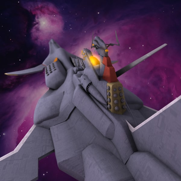 3d model captain spaceship ship