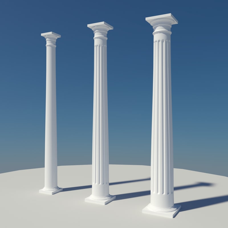 colonial doric column 3ds
