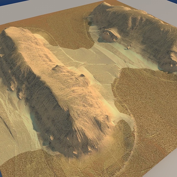desert landscape 3d model