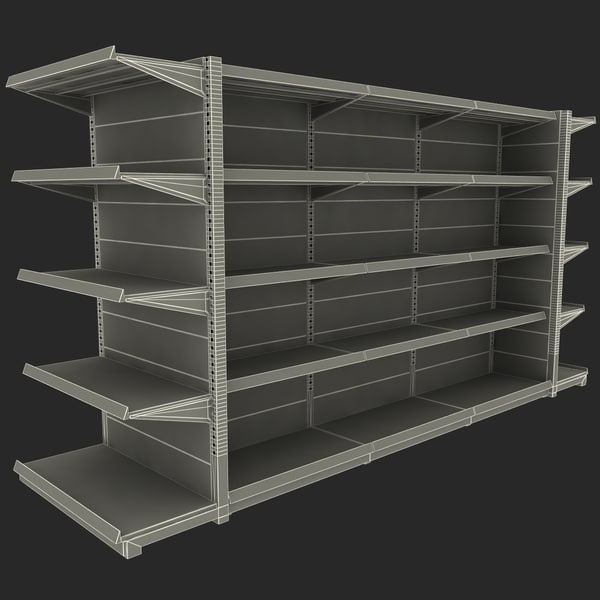 3d supermarket shelves 2