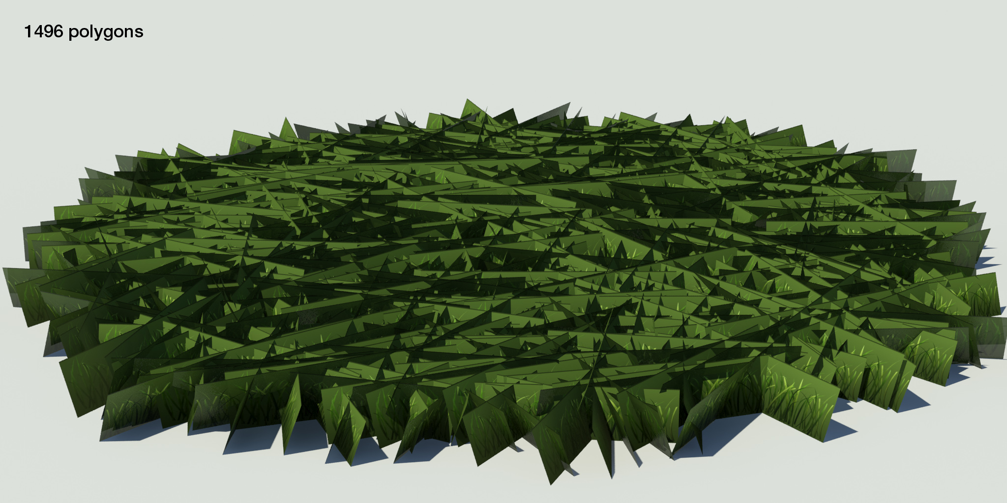 3d grass lawn model
