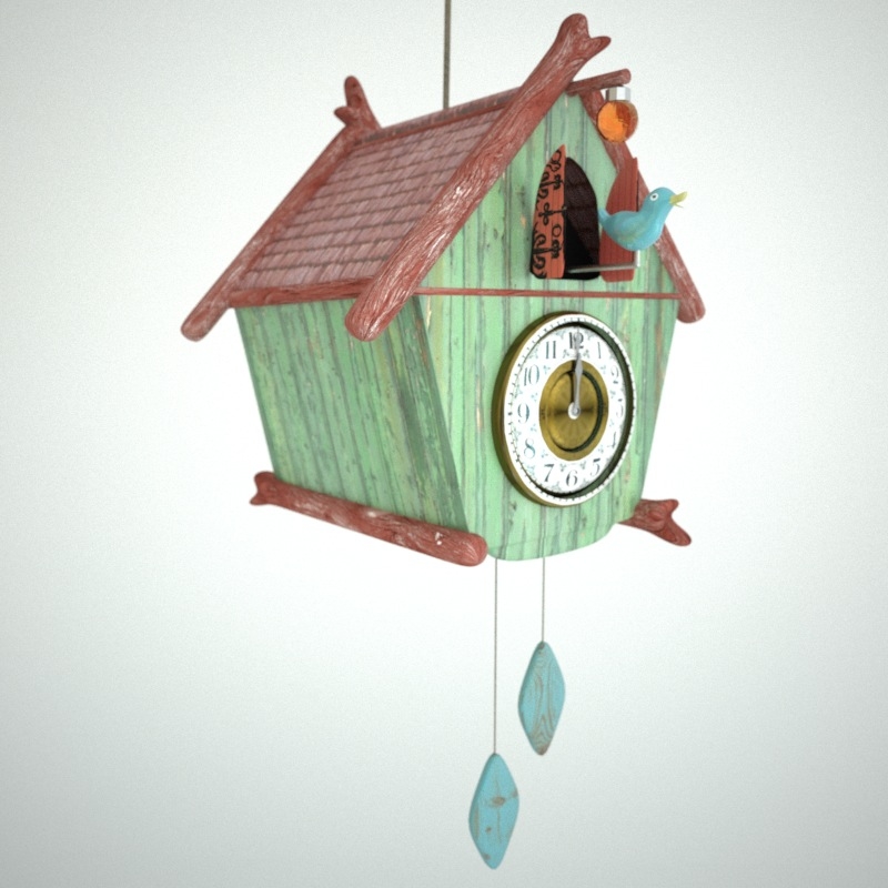 cuckoo clock 3d model