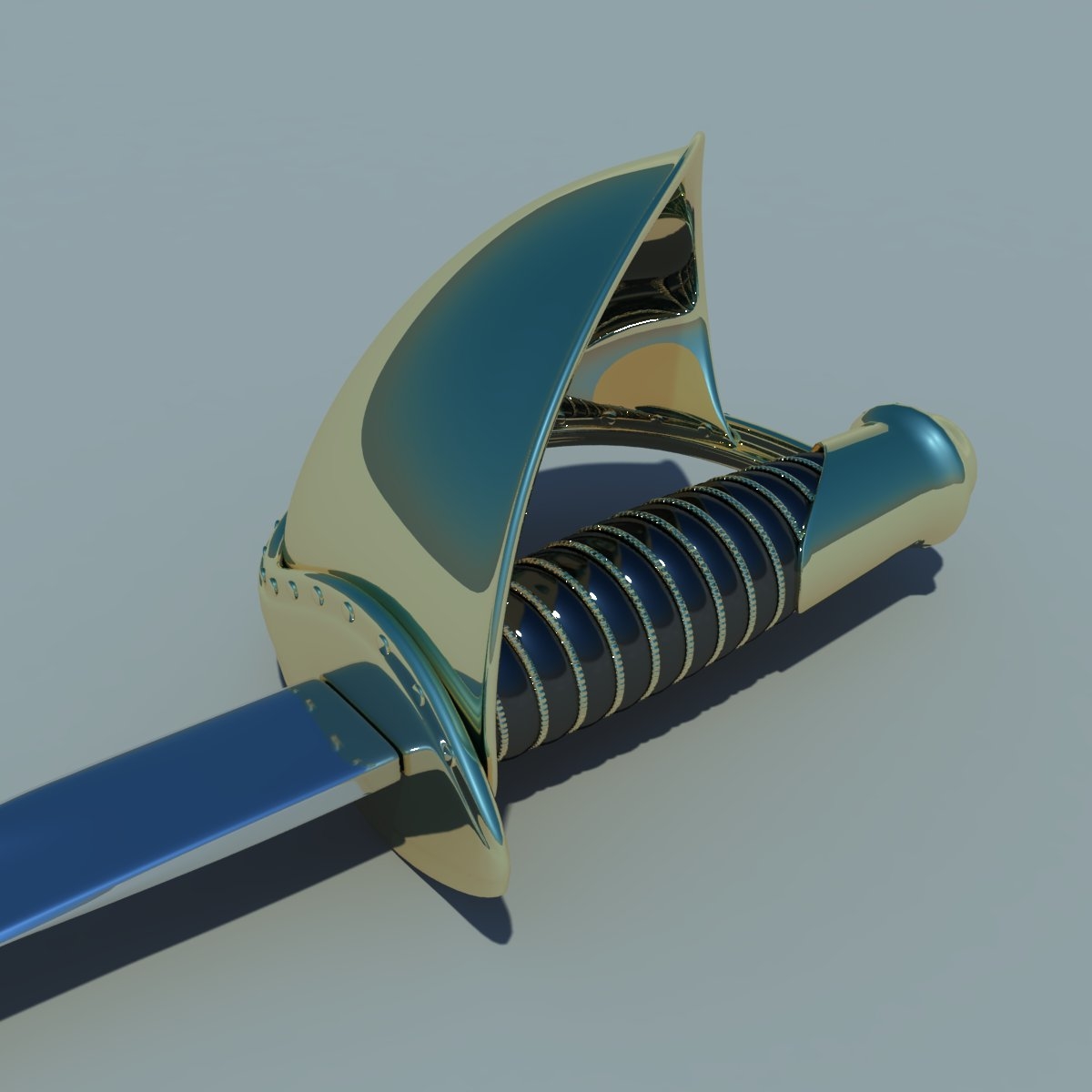 naval cutlass 3d model