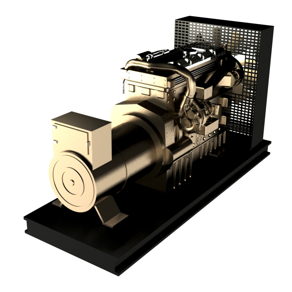 3d model diesel generator