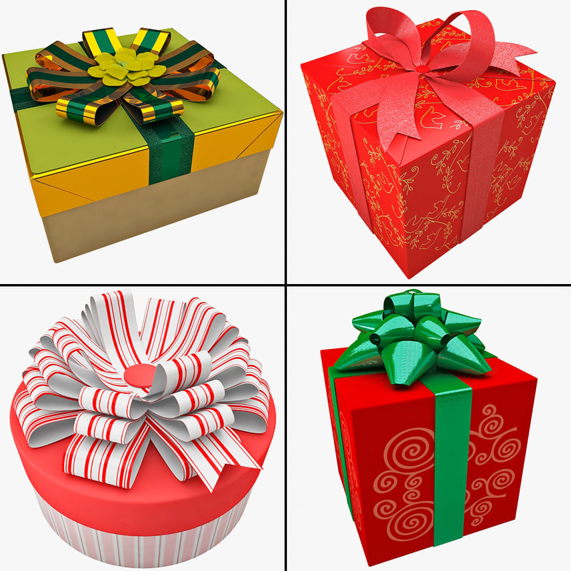 3d model gift boxes