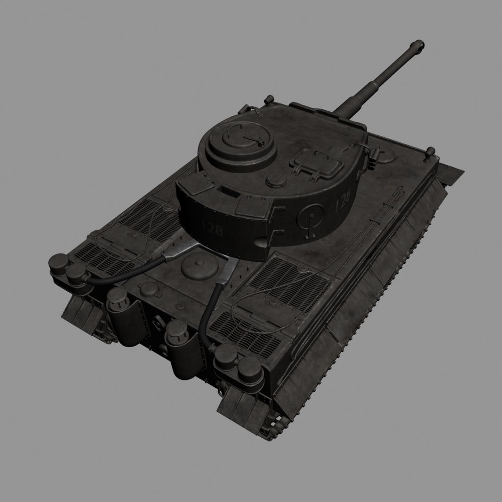 3d obj german wwii tank tracks