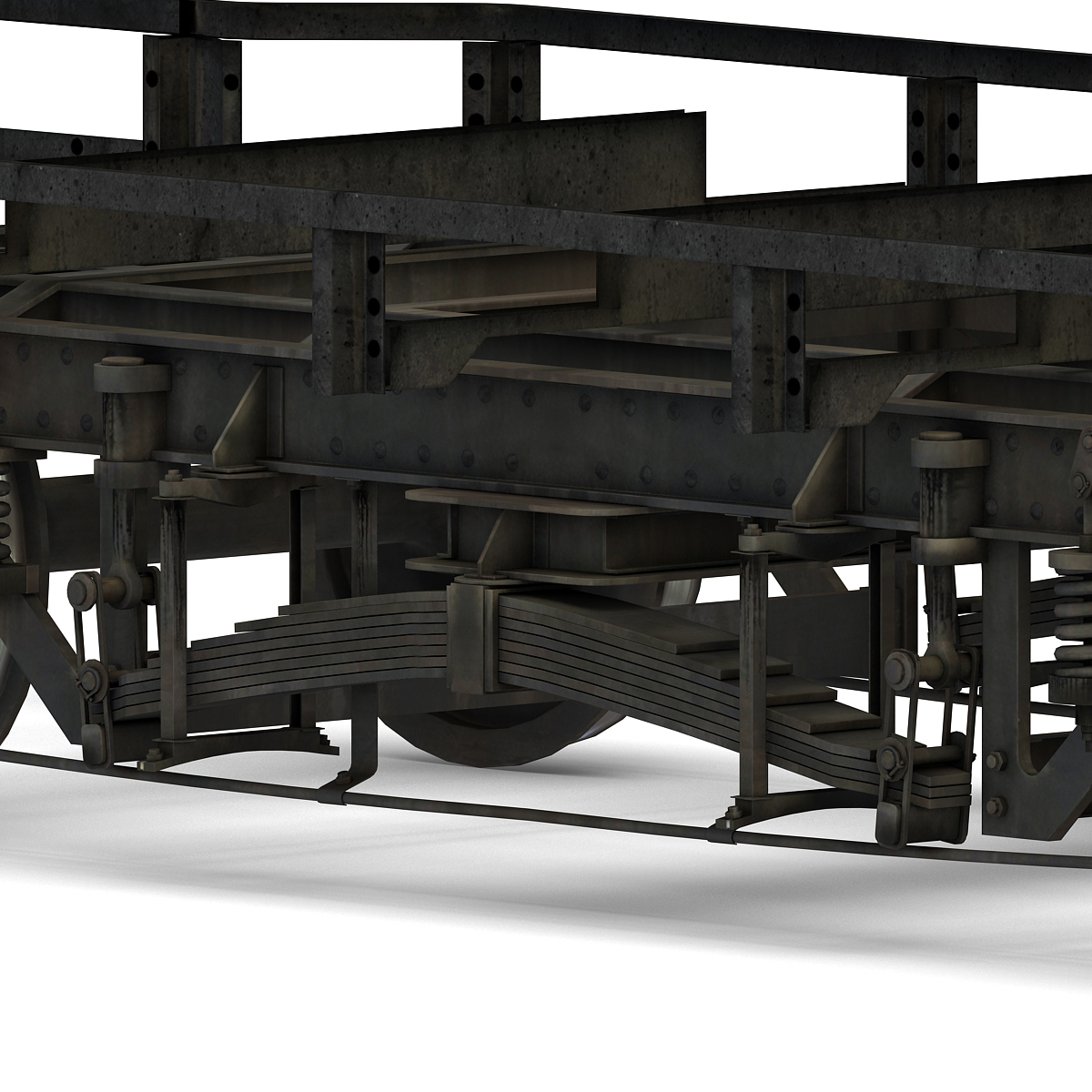 3d model train chassis
