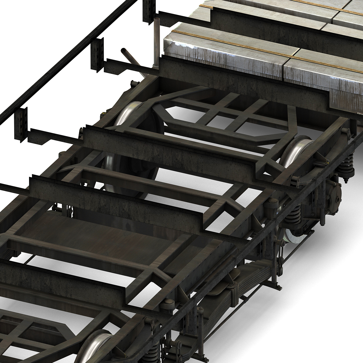 3d model train chassis