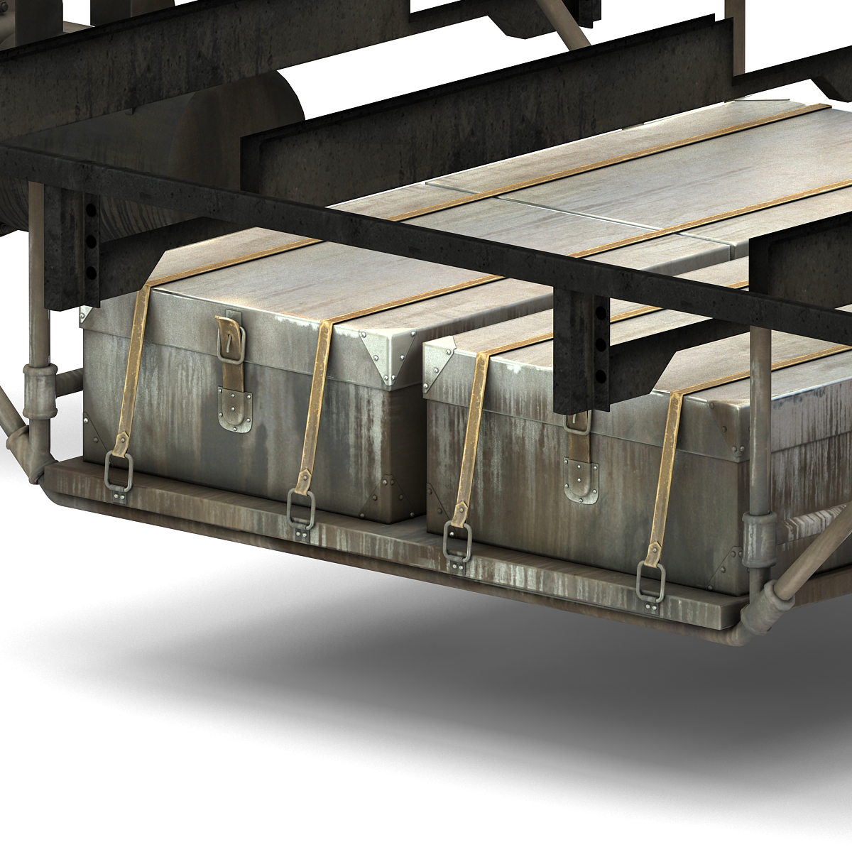 3d model train chassis