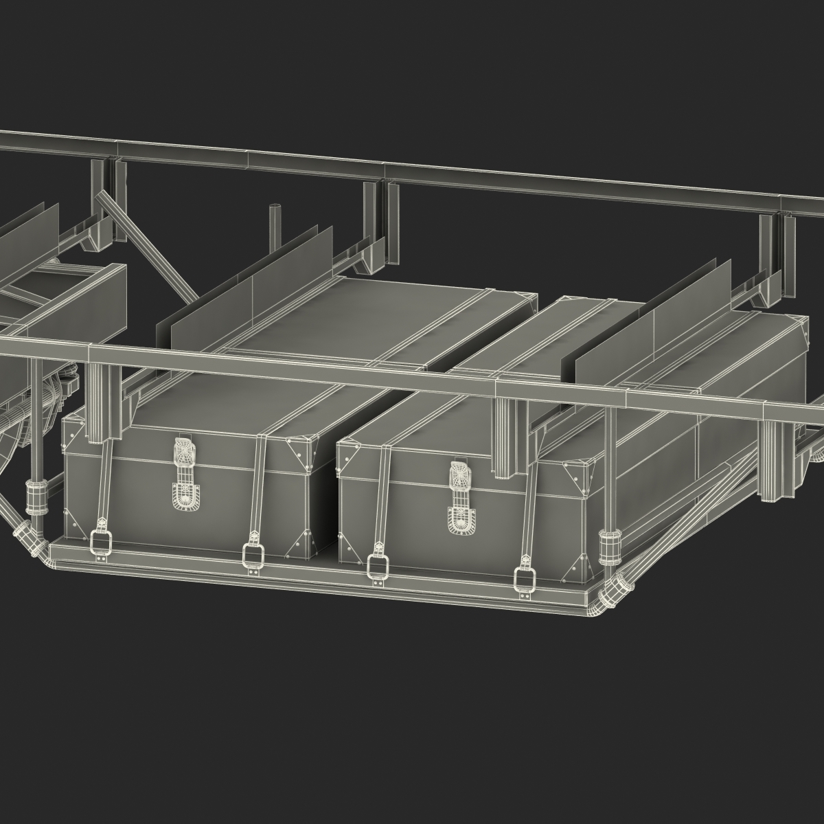 3d model train chassis
