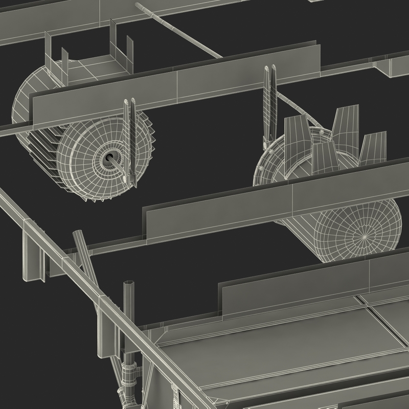 3d model train chassis