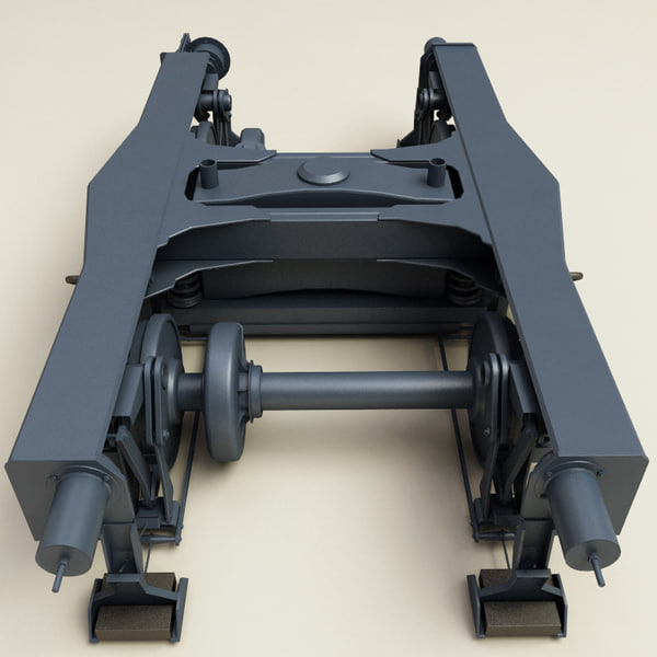 3d model train chassis
