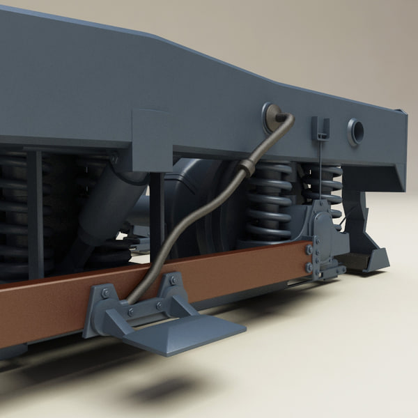 3d model train chassis