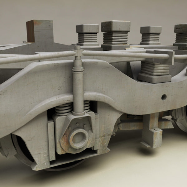 3d model train chassis