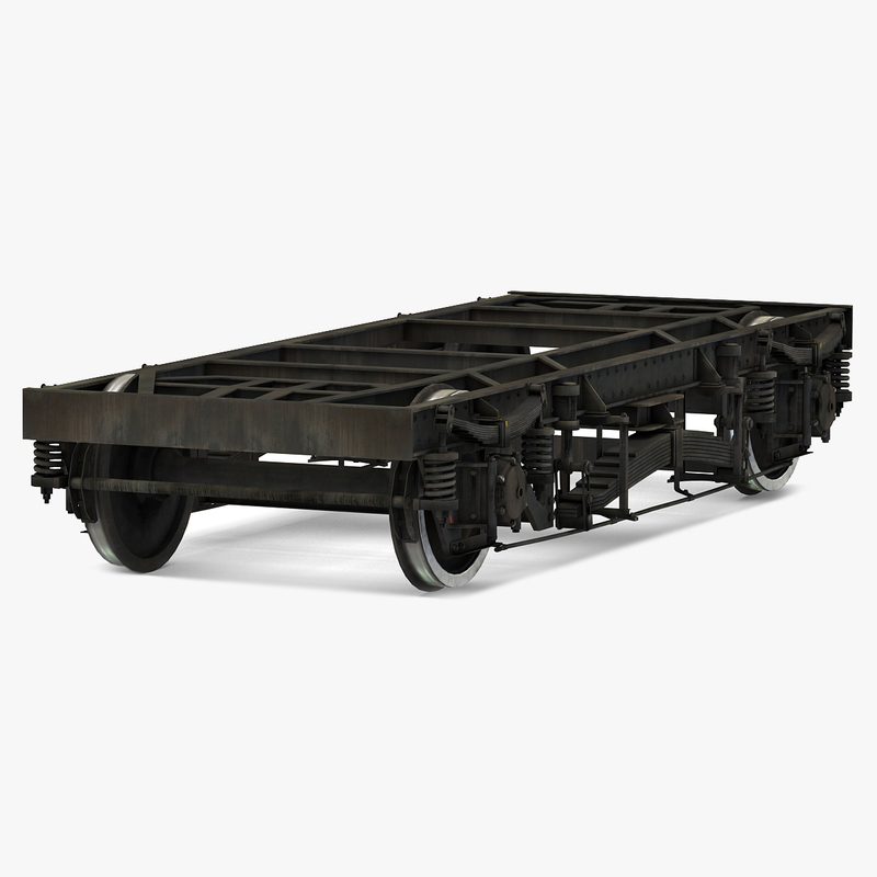 3d model train chassis