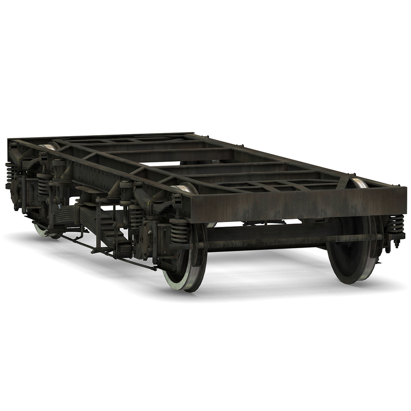 3d model train chassis