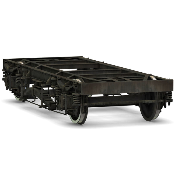 3d model train chassis