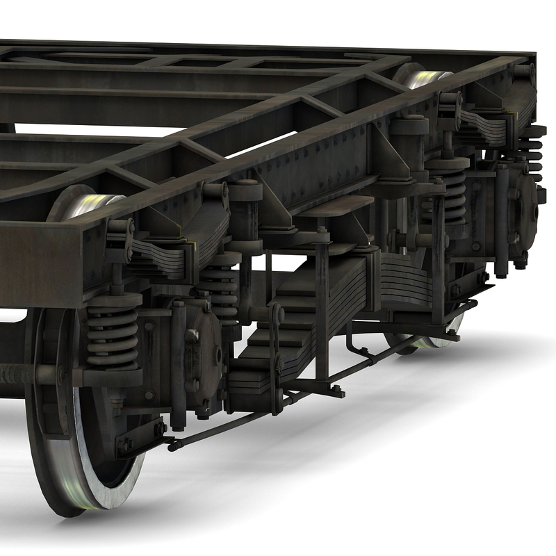 3d model train chassis