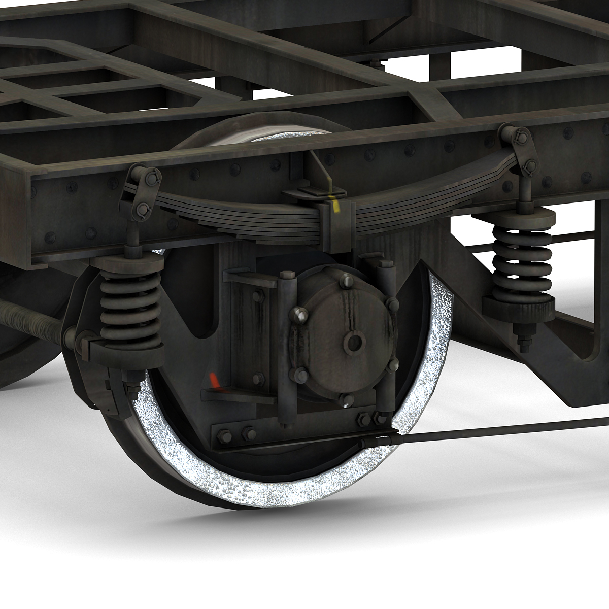 3d model train chassis