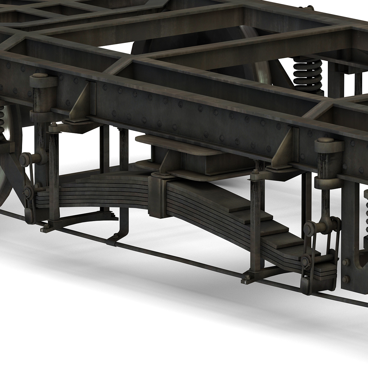 3d model train chassis
