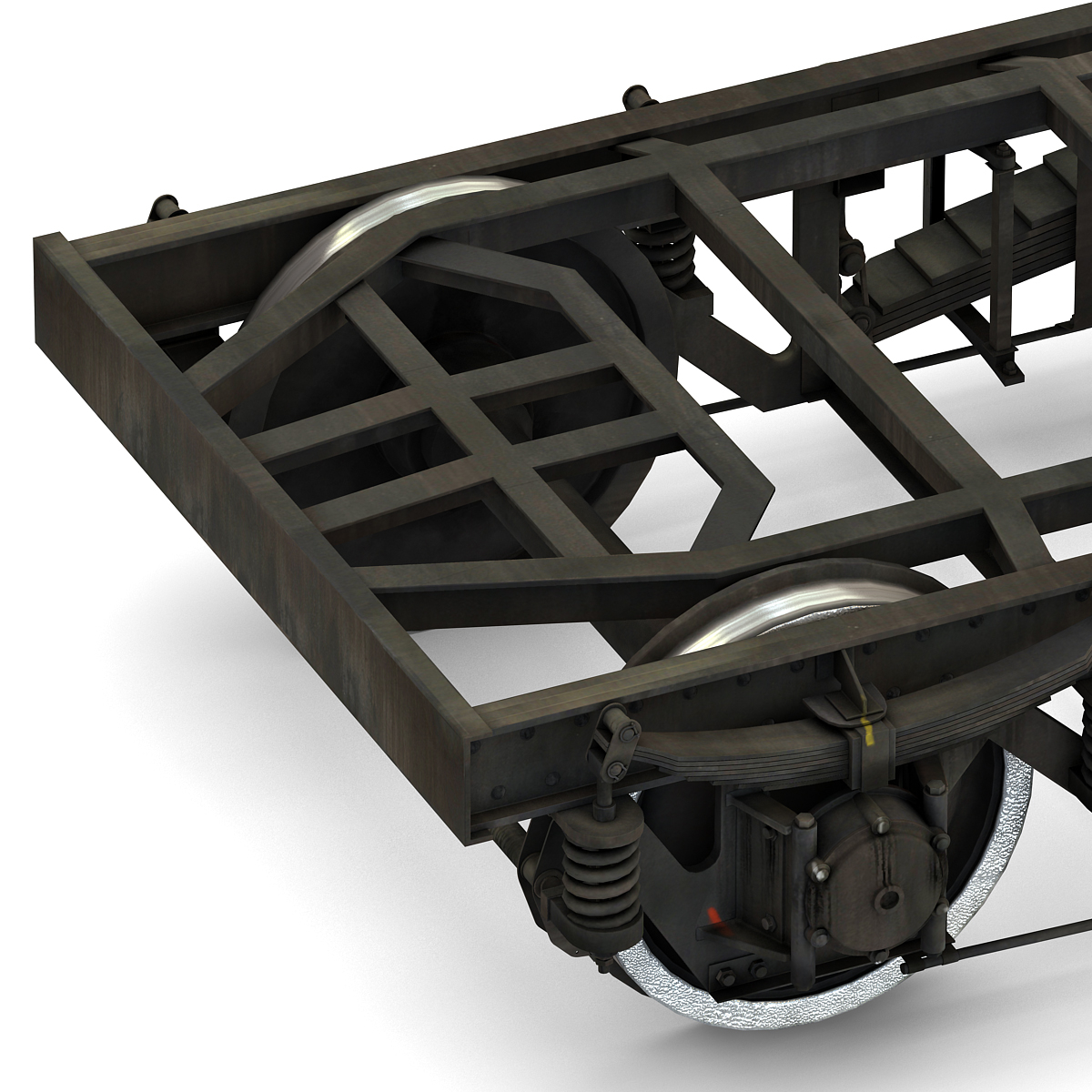 3d model train chassis