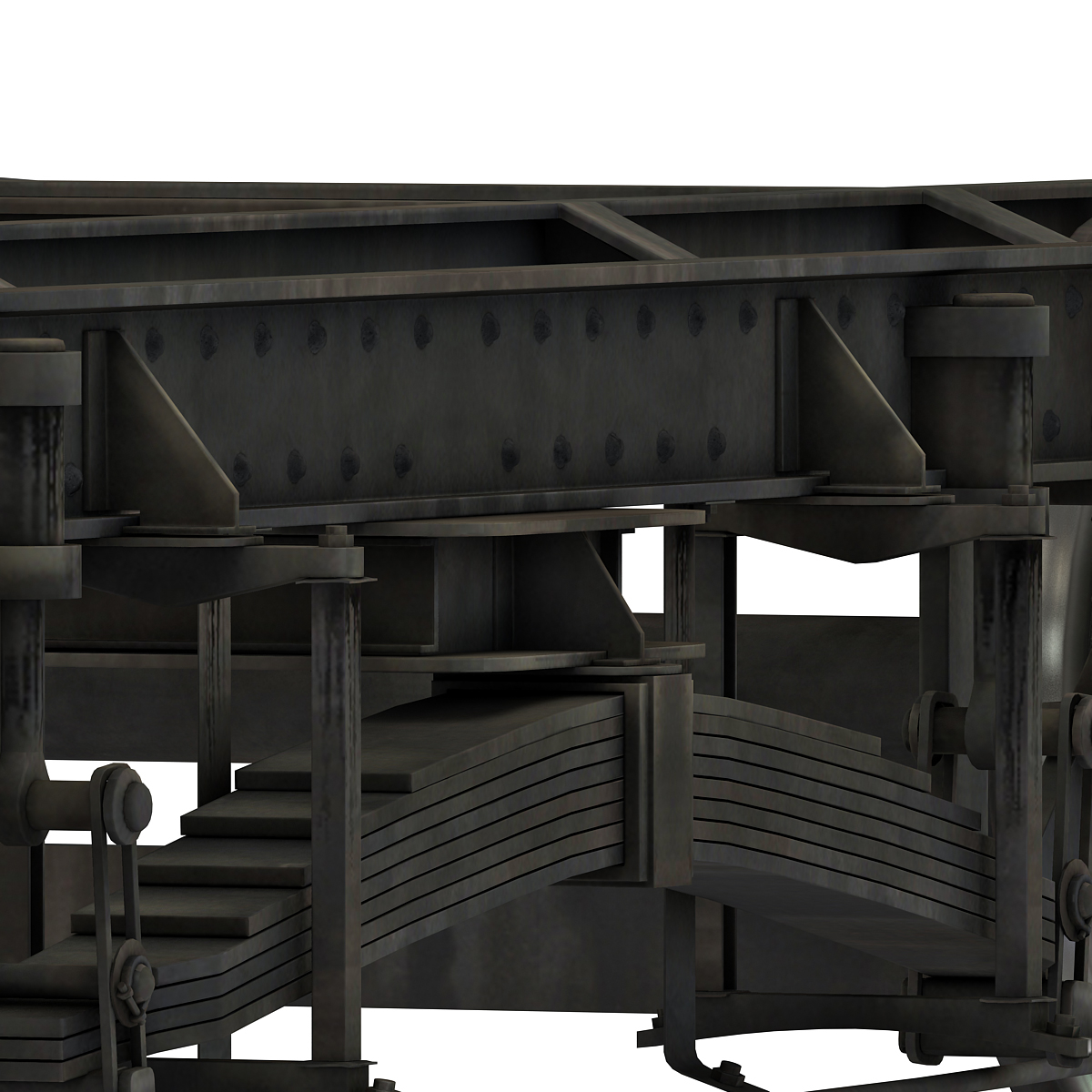 3d model train chassis