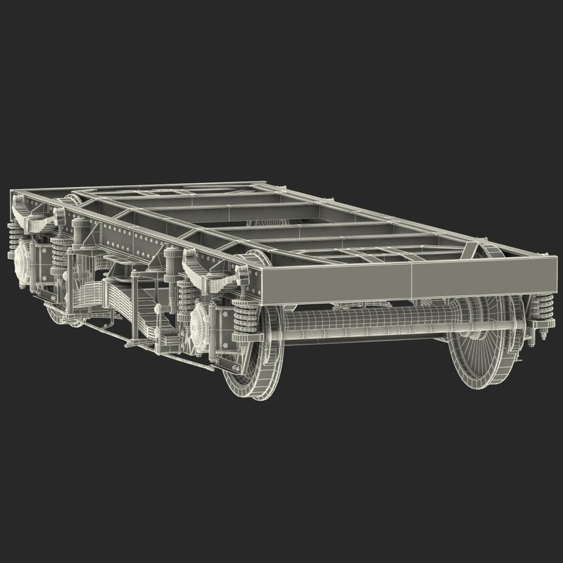 3d model train chassis