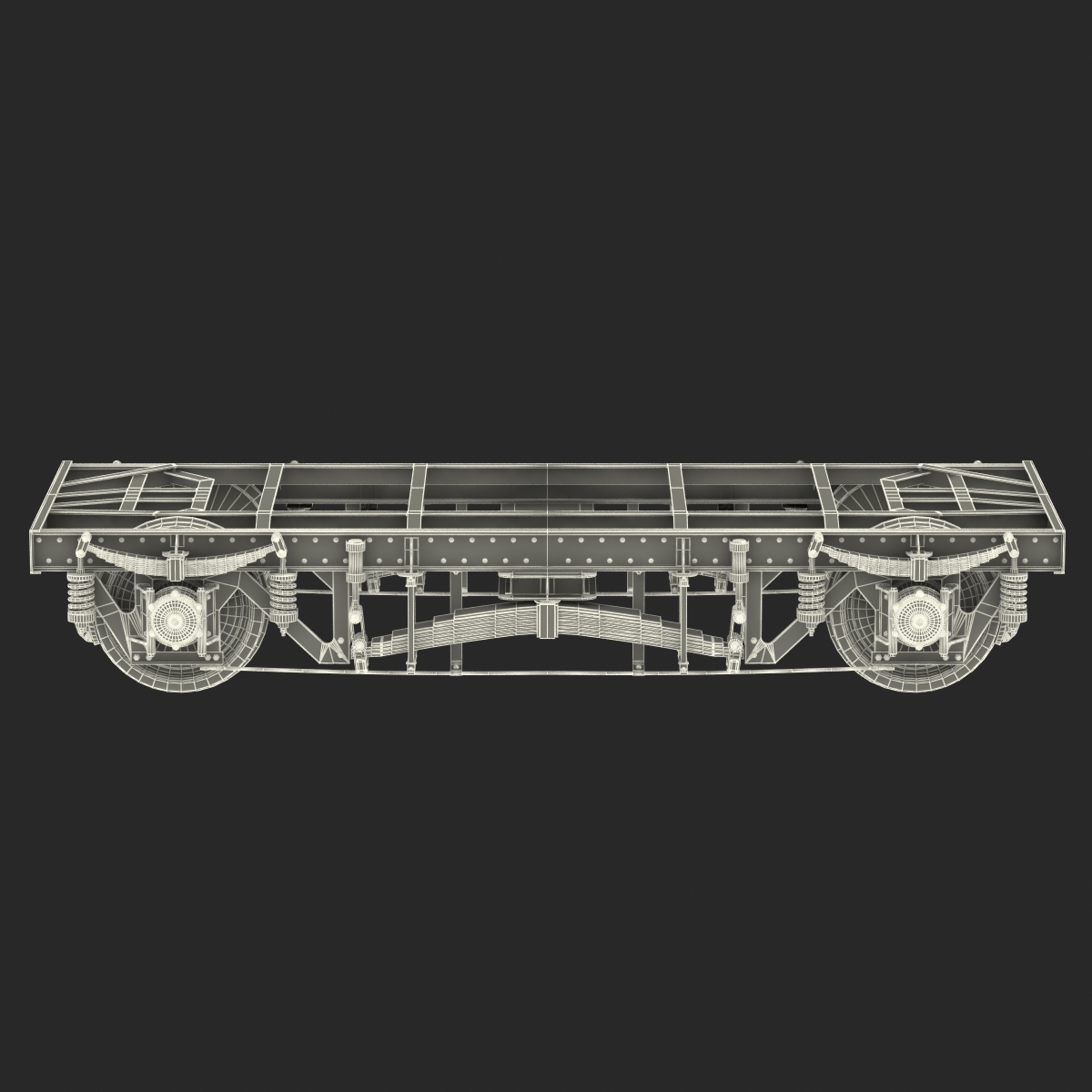 3d model train chassis