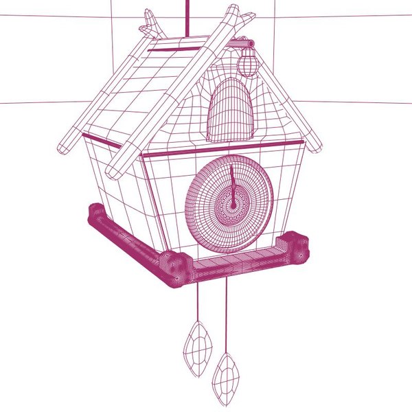 cuckoo clock 3d model