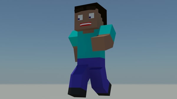 3dsmax minecraft character