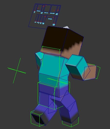 3dsmax minecraft character