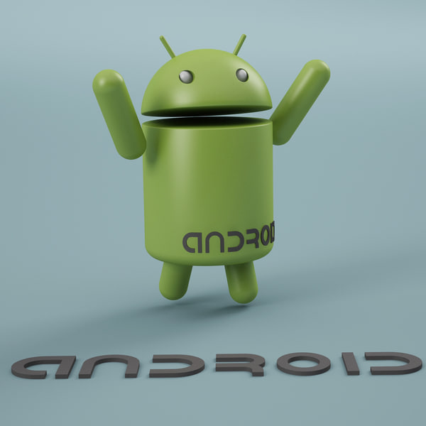 droid android logo 3d model