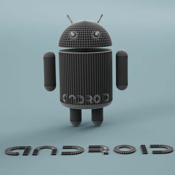 droid android logo 3d model