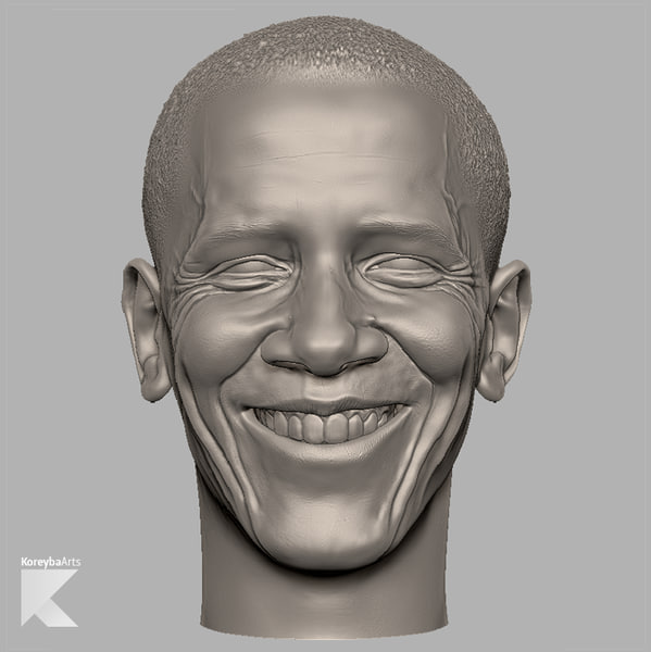 maya smiling barack obama portrait