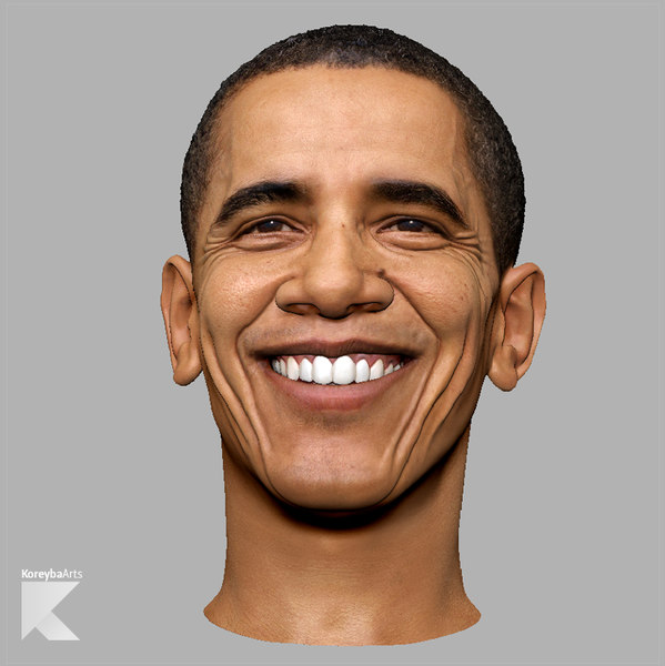 maya smiling barack obama portrait