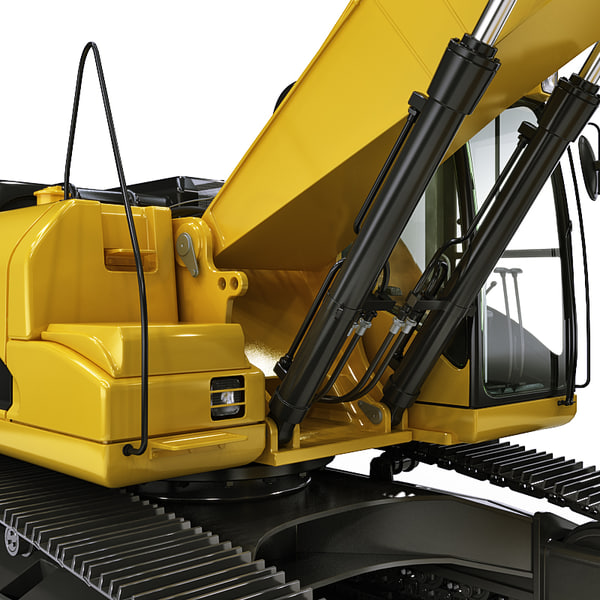 heavy vehicle excavator big 3d model
