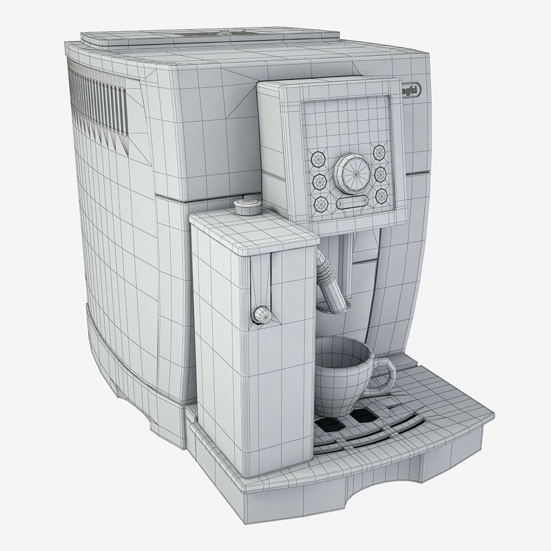 3d espresso machine model